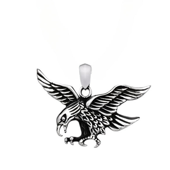 Stainless Steel Eagle Wings Pendant for Men - Trendy Titanium Steel Je ...