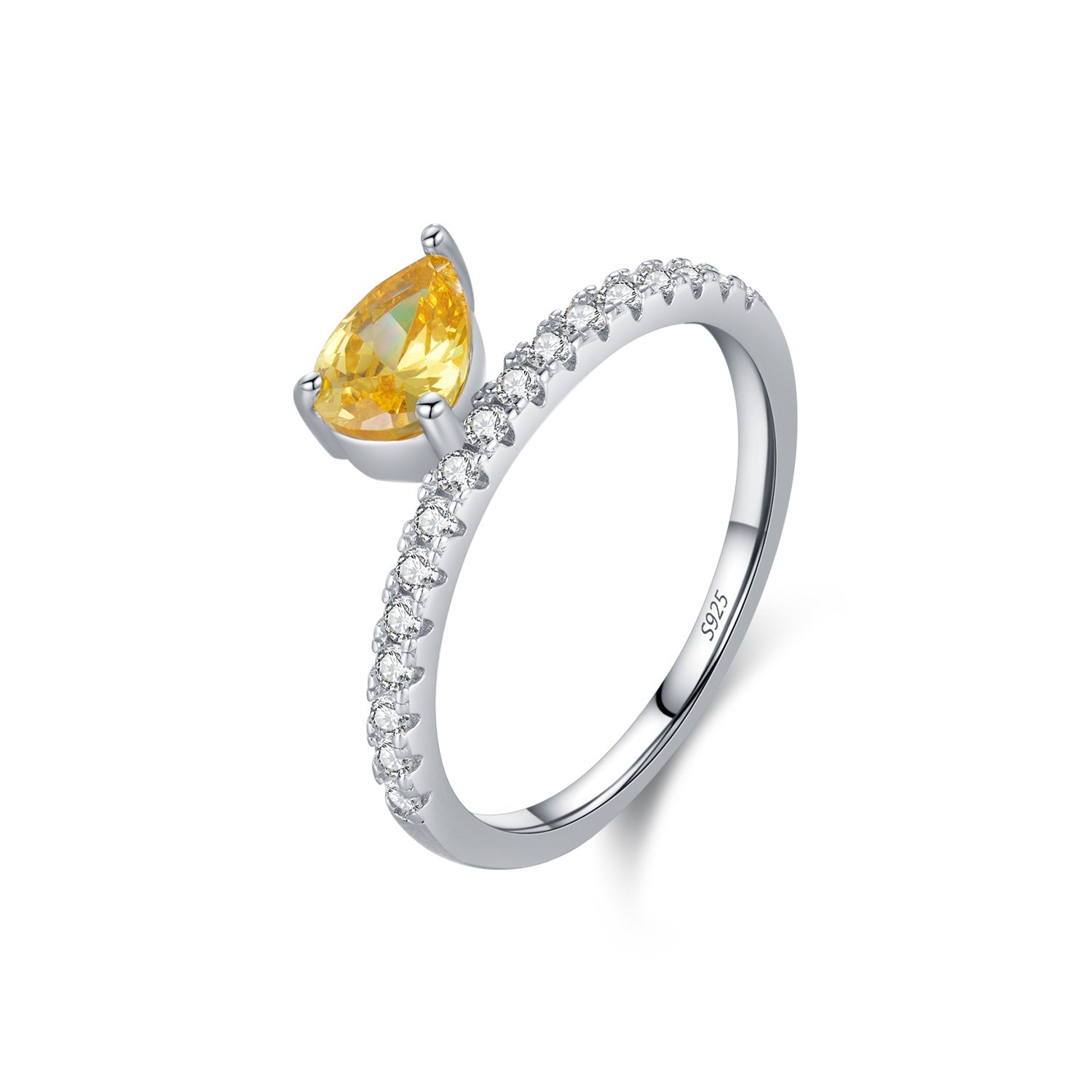 S925 Silver Shiny Row Ring | Versatile Jewelry – Planderful ...