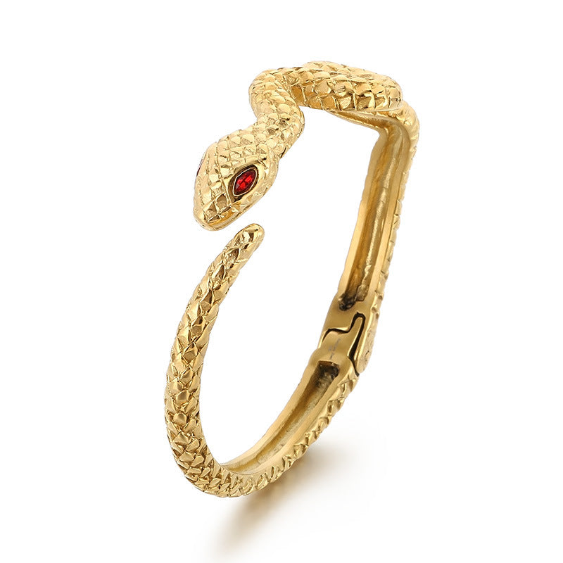 Personalized Snake Bracelet Stainless Steel For Men – Planderful Shop