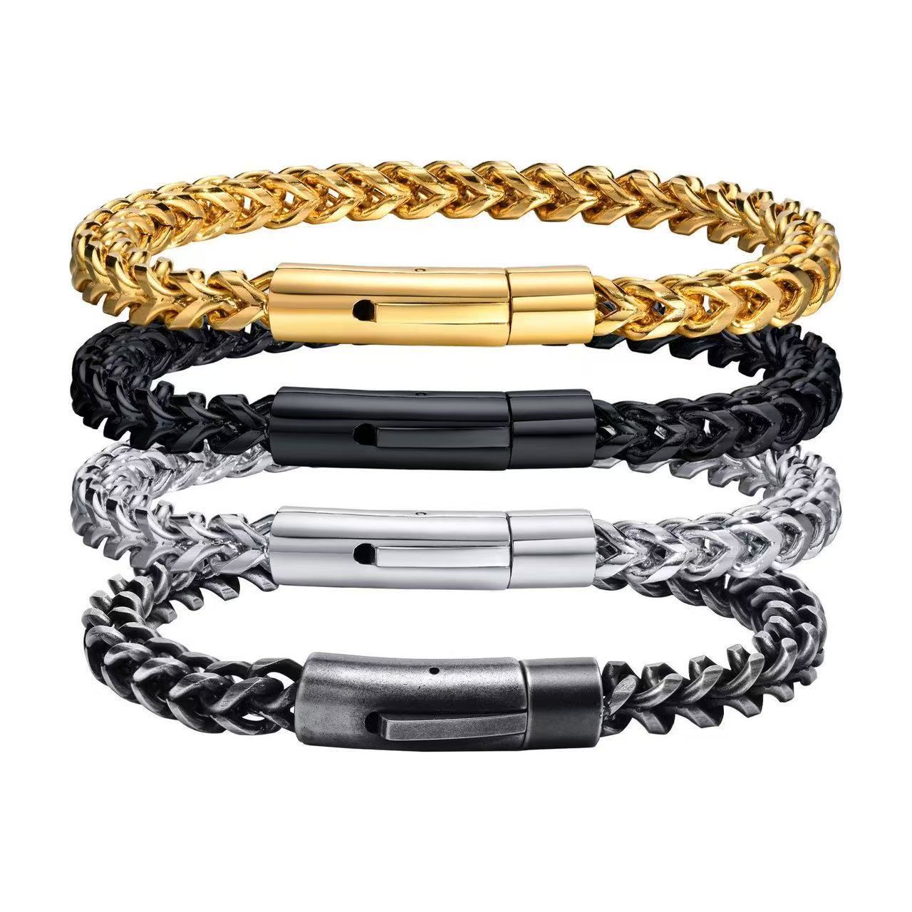 Planderful Jewelry Titanium Steel Bracelet Men – Planderful Shop